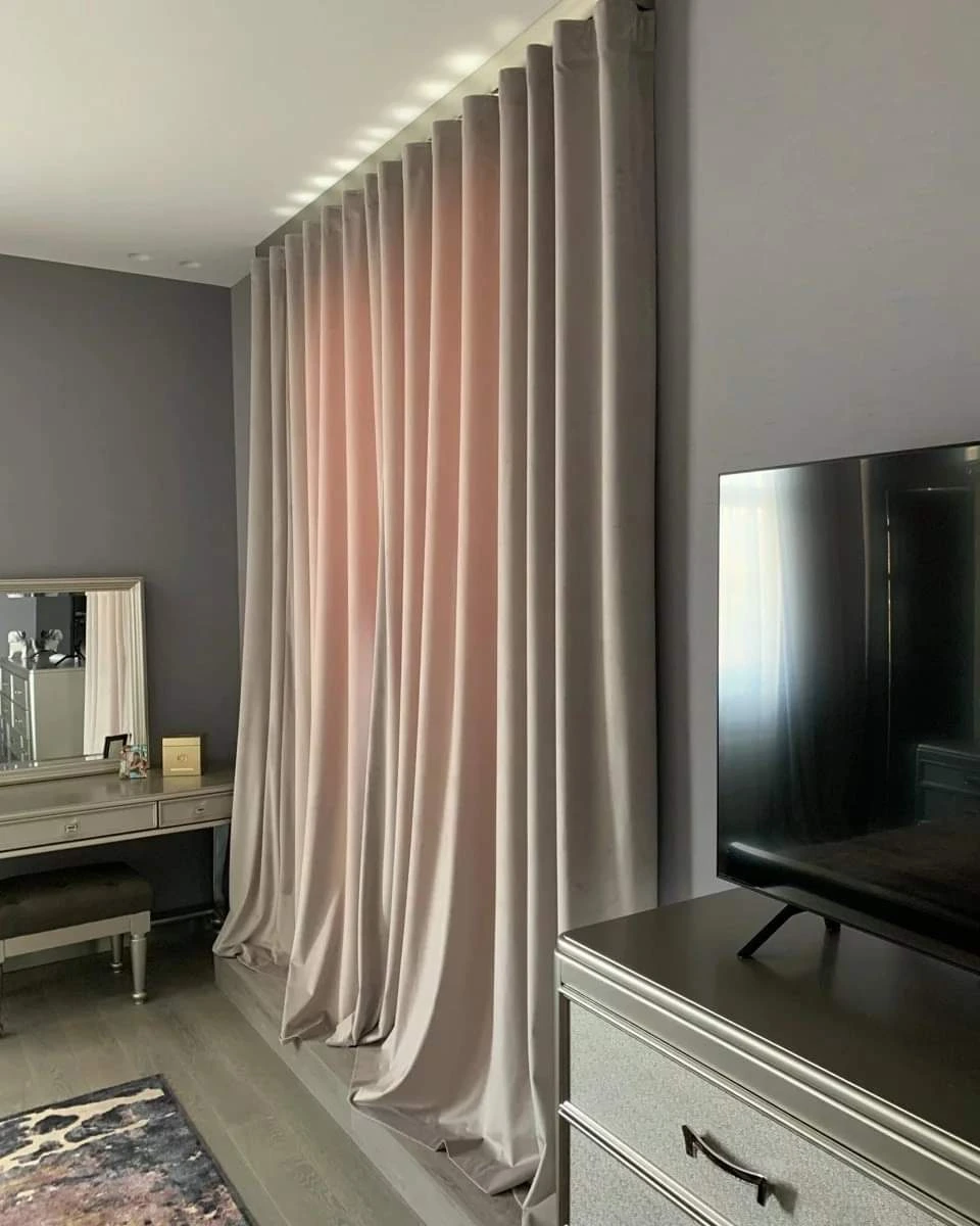 Wave Curtains Installation Dubai | Custom Ripple Fold Curtains